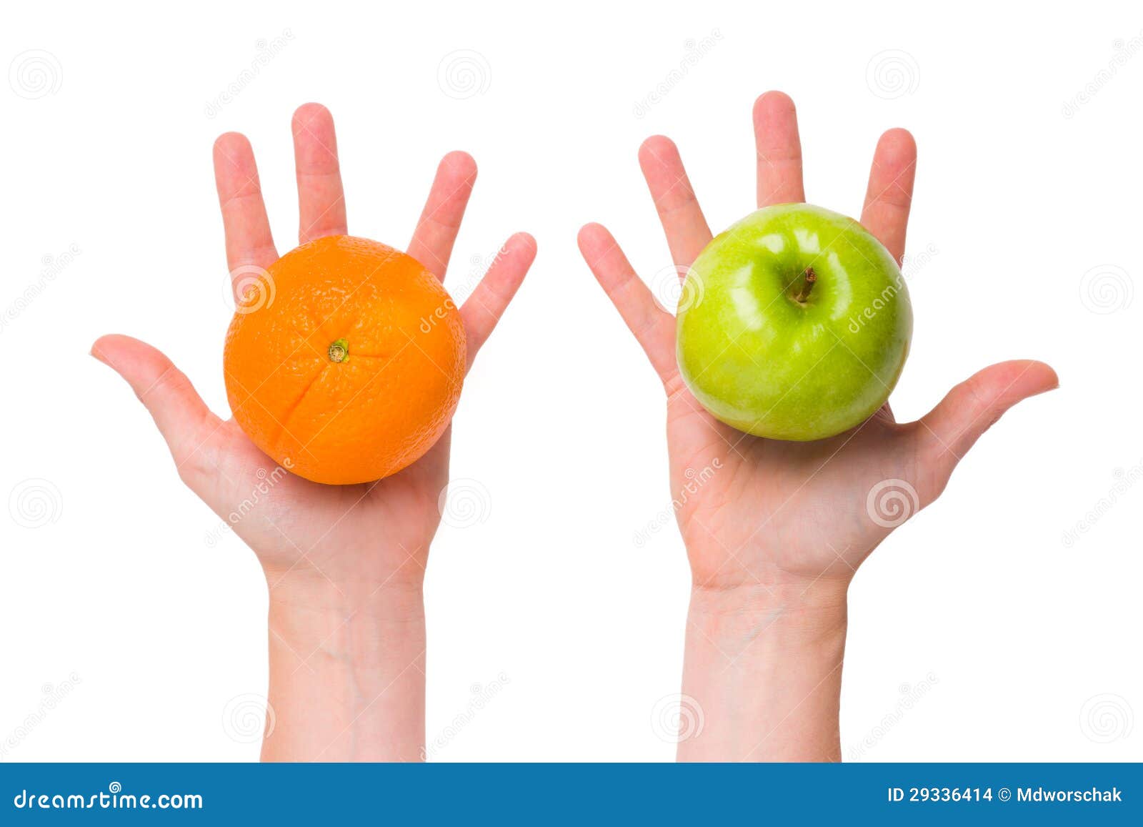 Differentiate Apples from Oranges Stock Photo - Image of isolated ...