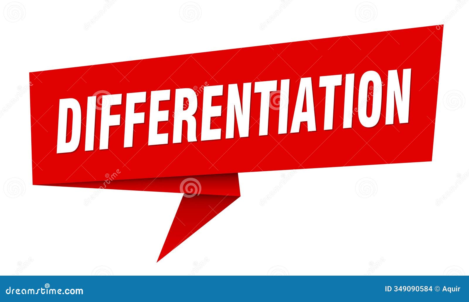 Differentiation Banner. Differentiation Speech Bubble Label Set ...