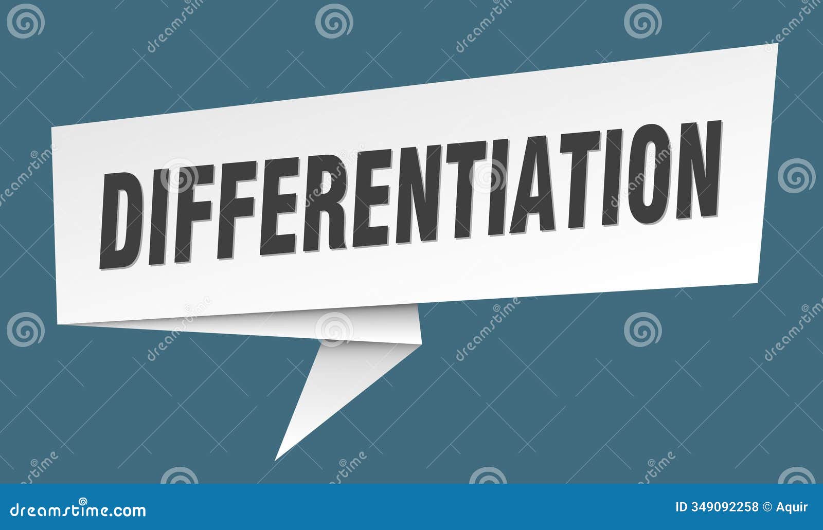Differentiation Banner. Differentiation Speech Bubble Label Set ...