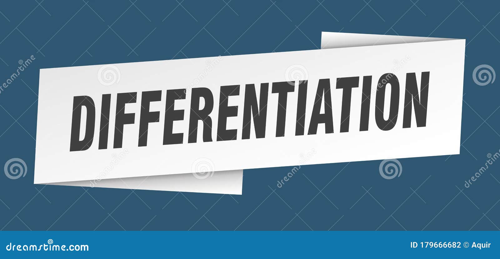 Differentiation Banner. Differentiation Speech Bubble, Label, Sticker ...
