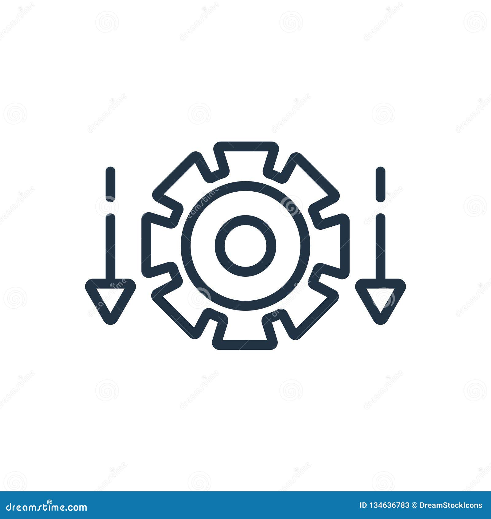 Differentiation Icon Vector Isolated On White Background ...