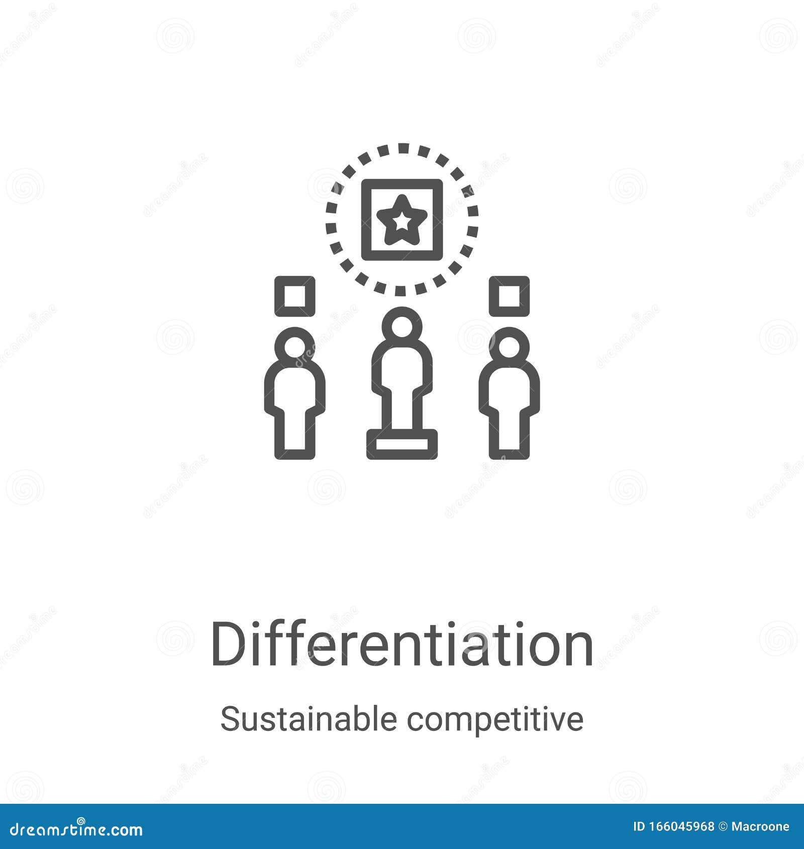 Differentiation Icon Vector Isolated On White Background ...