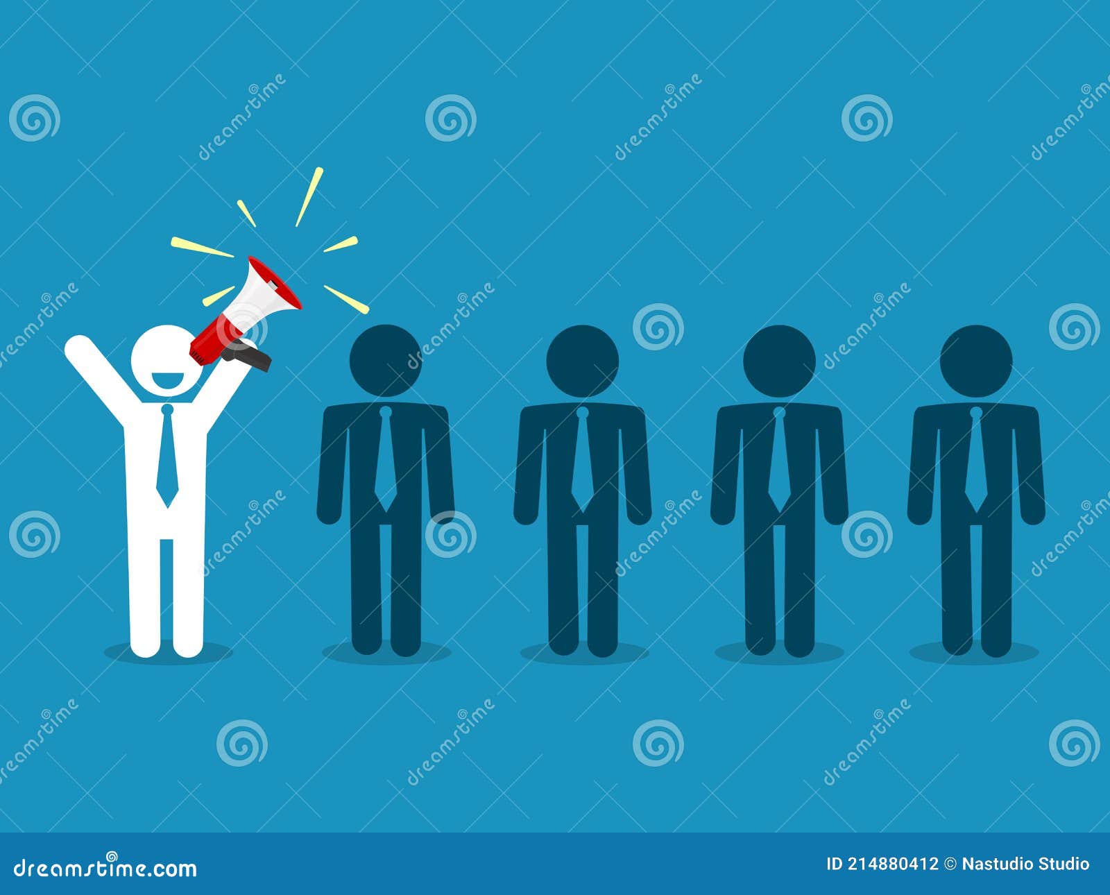 Differentiation and Prominence in Marketing. Vector Illustration Stock ...