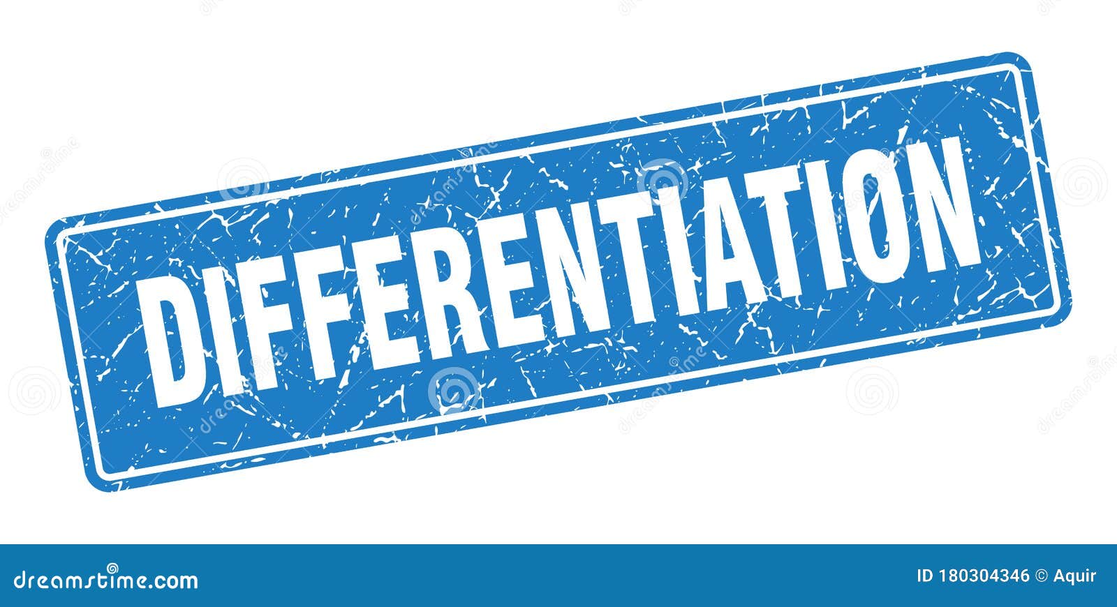 Differentiation Sign. Differentiation Grunge Stamp Stock Vector ...
