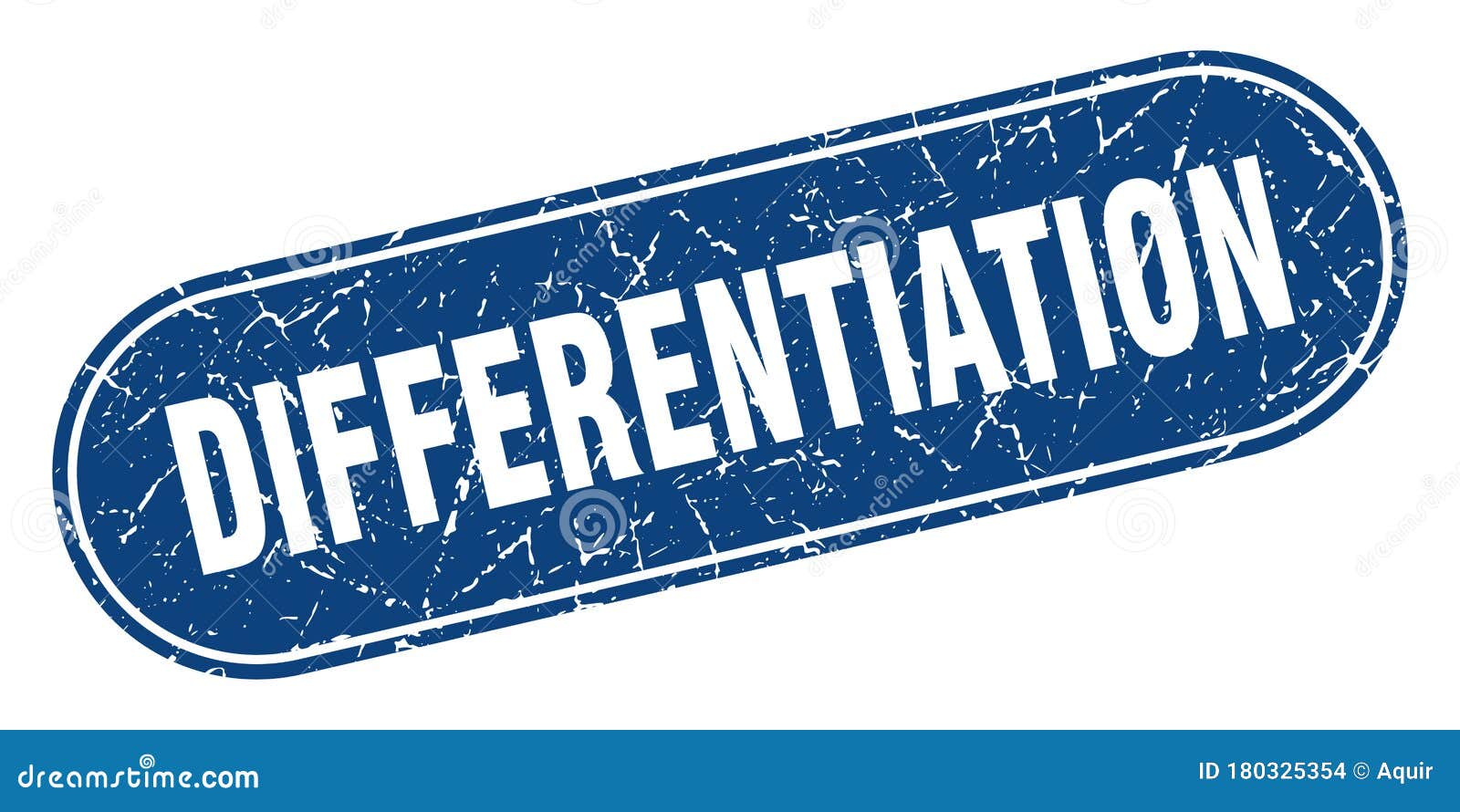 Differentiation Sign. Differentiation Grunge Stamp Stock Vector ...