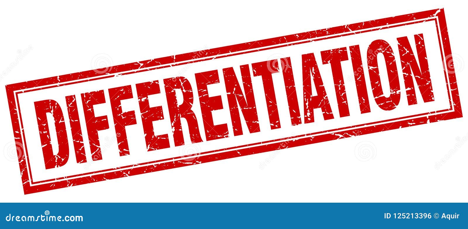 Differentiation Square Sticker Vector Illustration | CartoonDealer.com ...