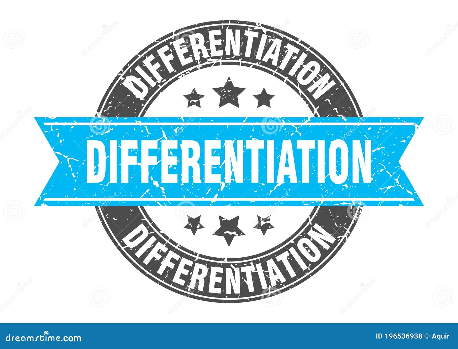 Differentiation Stamp Cartoon Vector | CartoonDealer.com #197355709