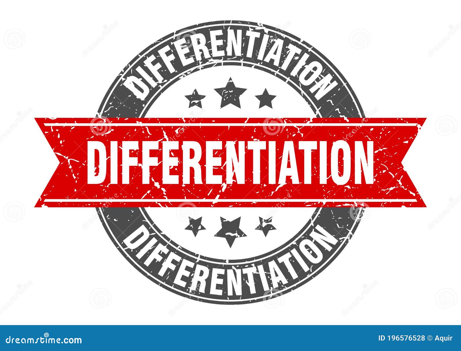 Differentiation Stamp Cartoon Vector | CartoonDealer.com #197718059