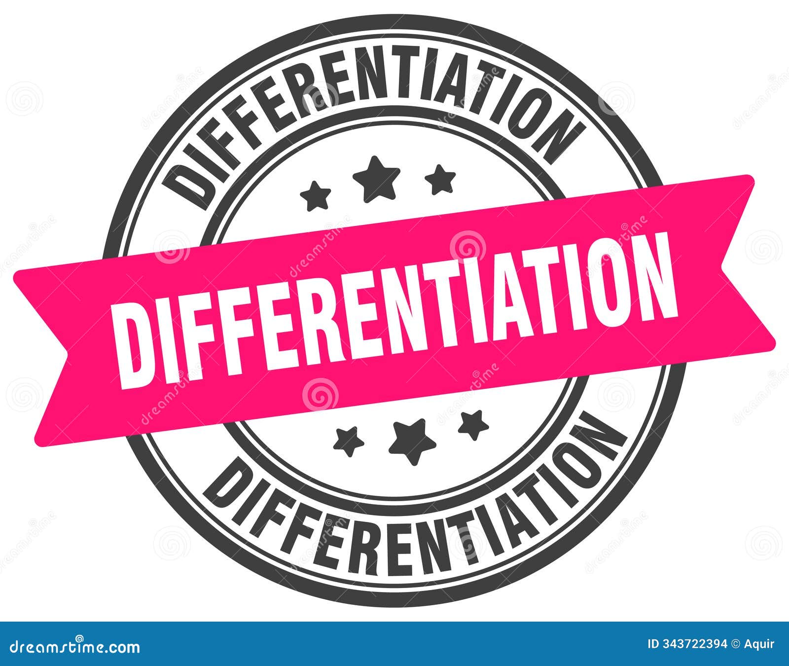 Differentiation Stamp Cartoon Vector | CartoonDealer.com #106506867