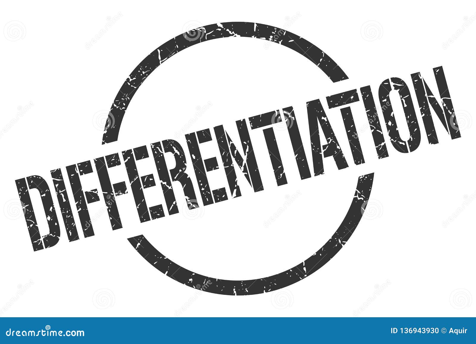 Differentiation Stamp Vector Illustration | CartoonDealer.com #136943930