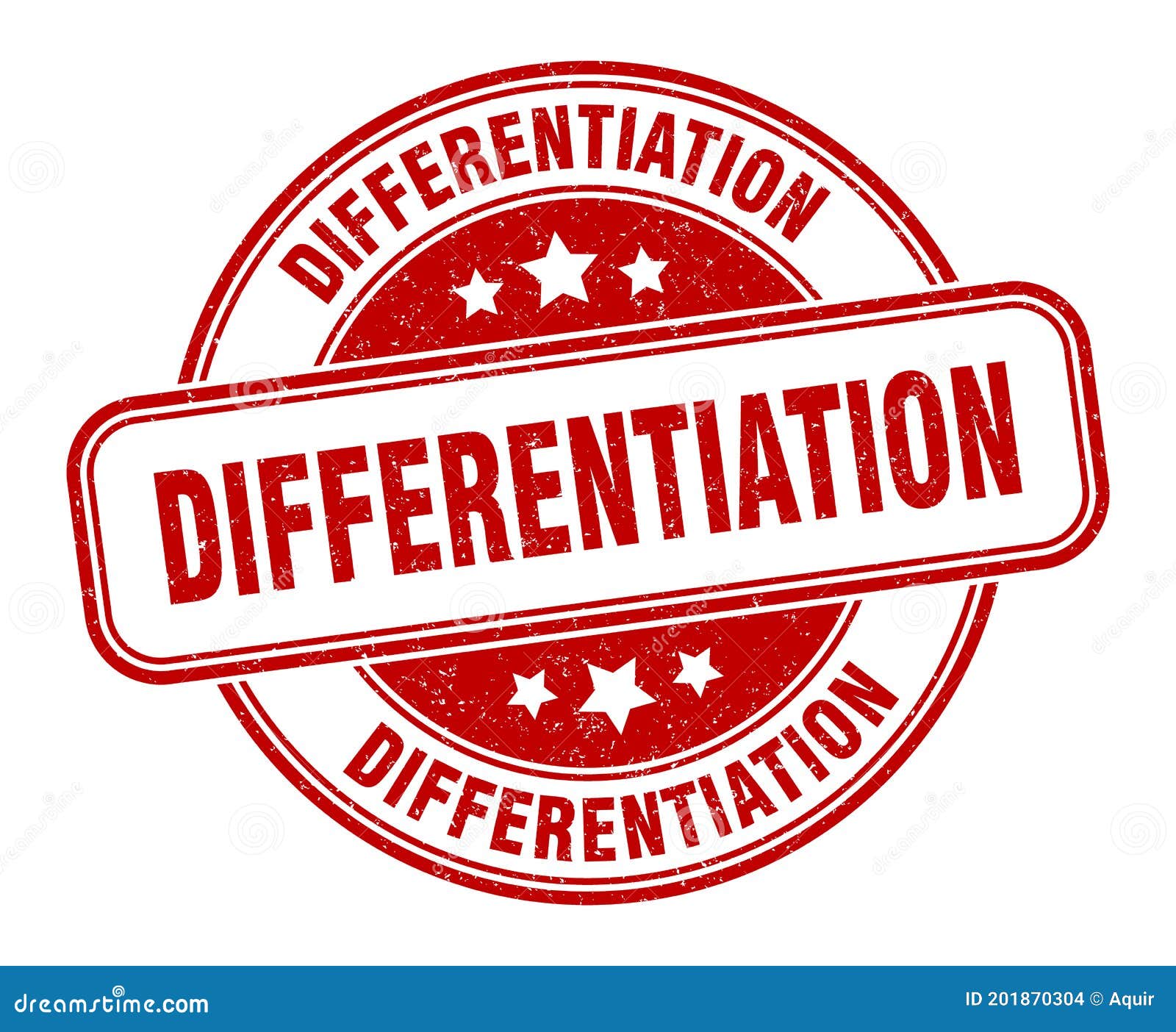 Differentiation Stamp Cartoon Vector | CartoonDealer.com #197723459