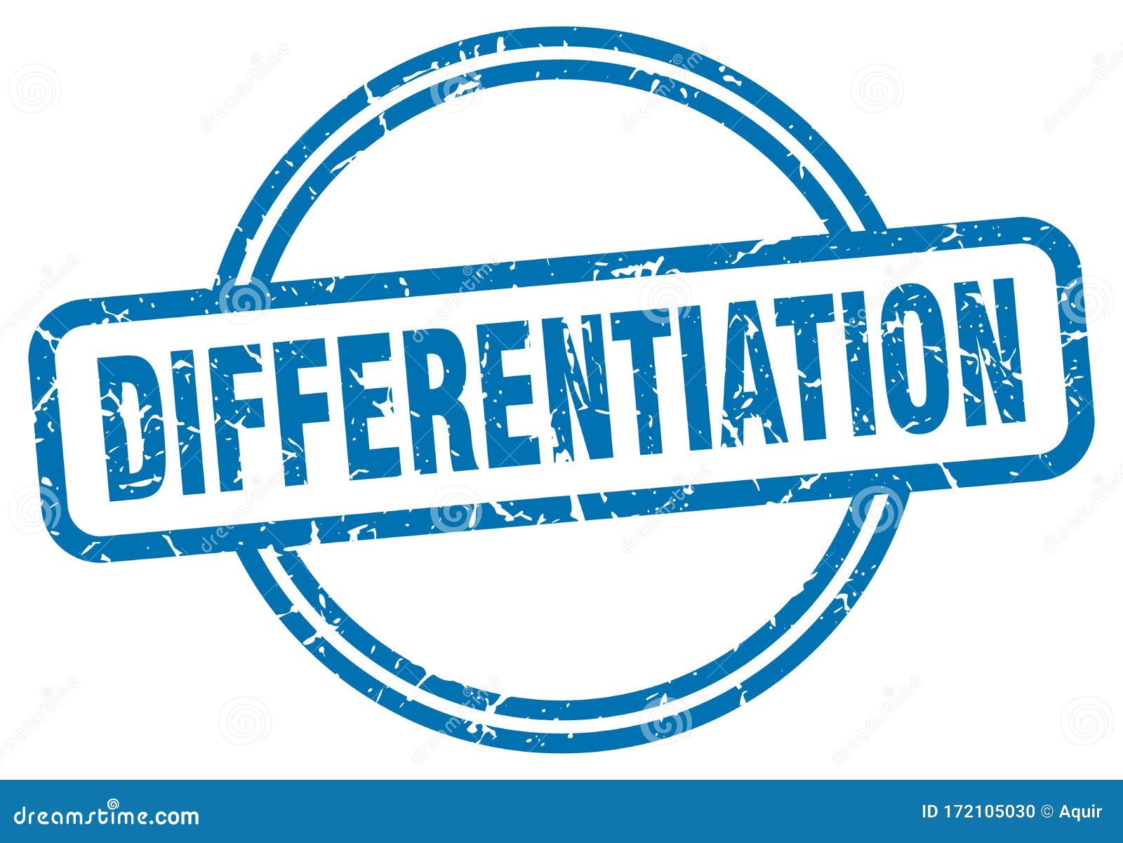 Differentiation Stamp. Differentiation Round Grunge Sign Stock Vector ...