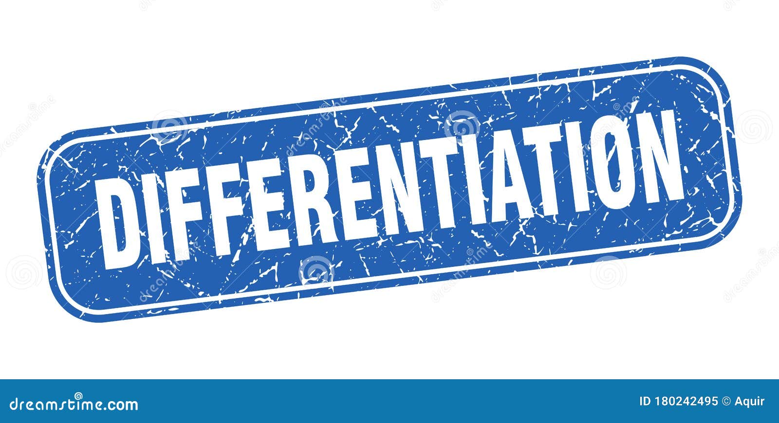 Differentiation Stamp Cartoon Vector | CartoonDealer.com #197723459