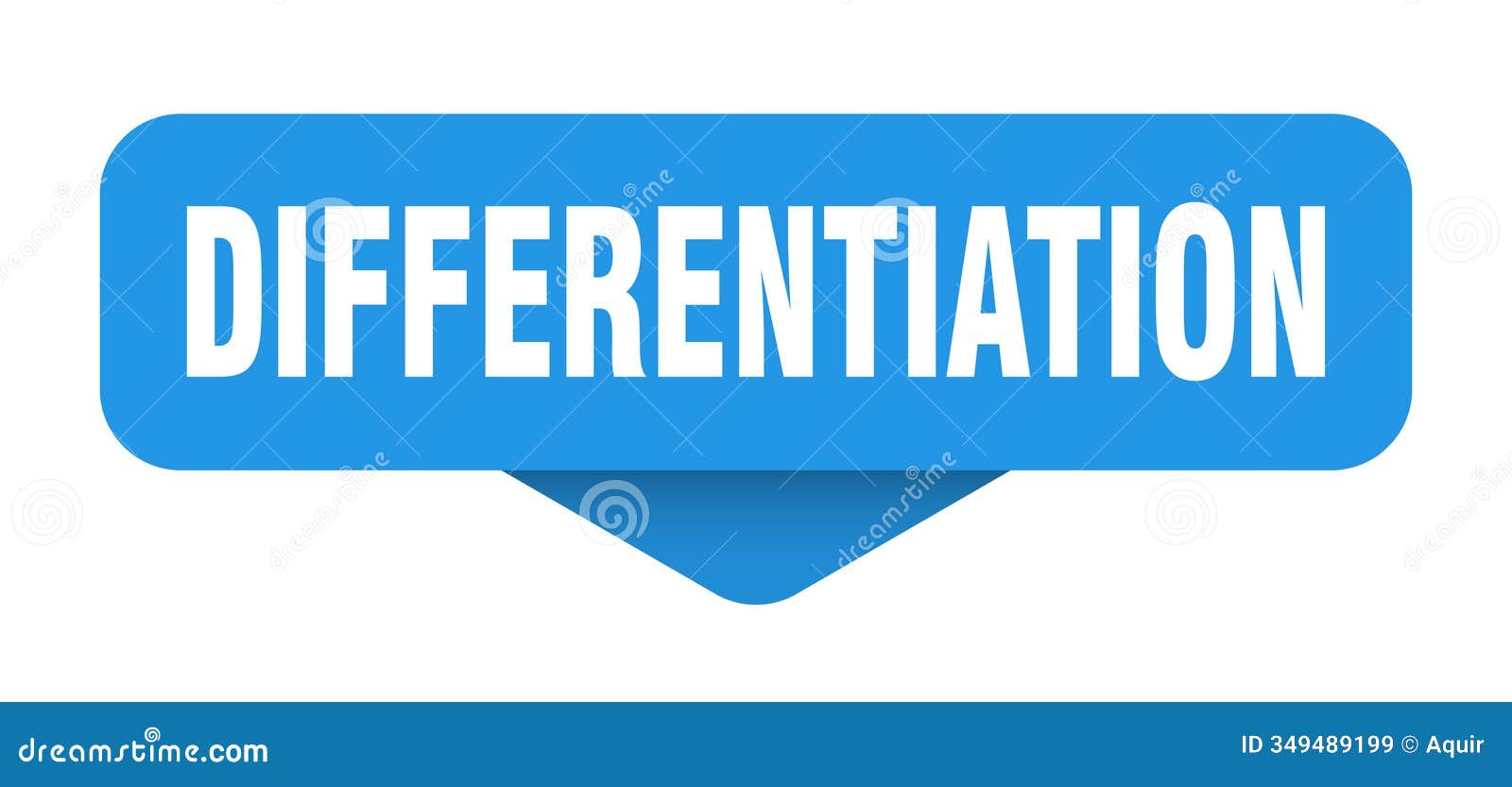 Differentiation Sticker. Differentiation Sign On Transparent Background ...