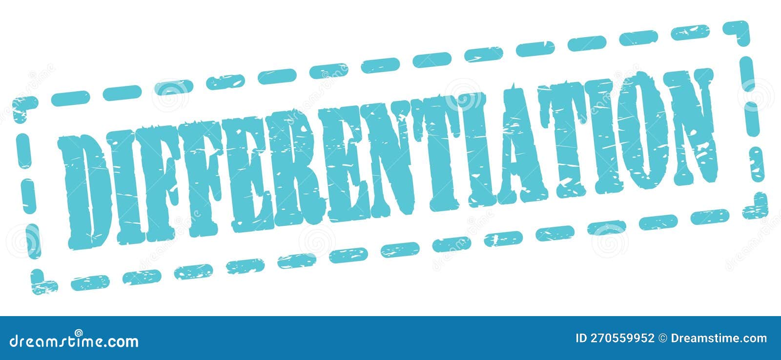 DIFFERENTIATION Written Word On Blue Stamp Sign Royalty-Free Stock ...