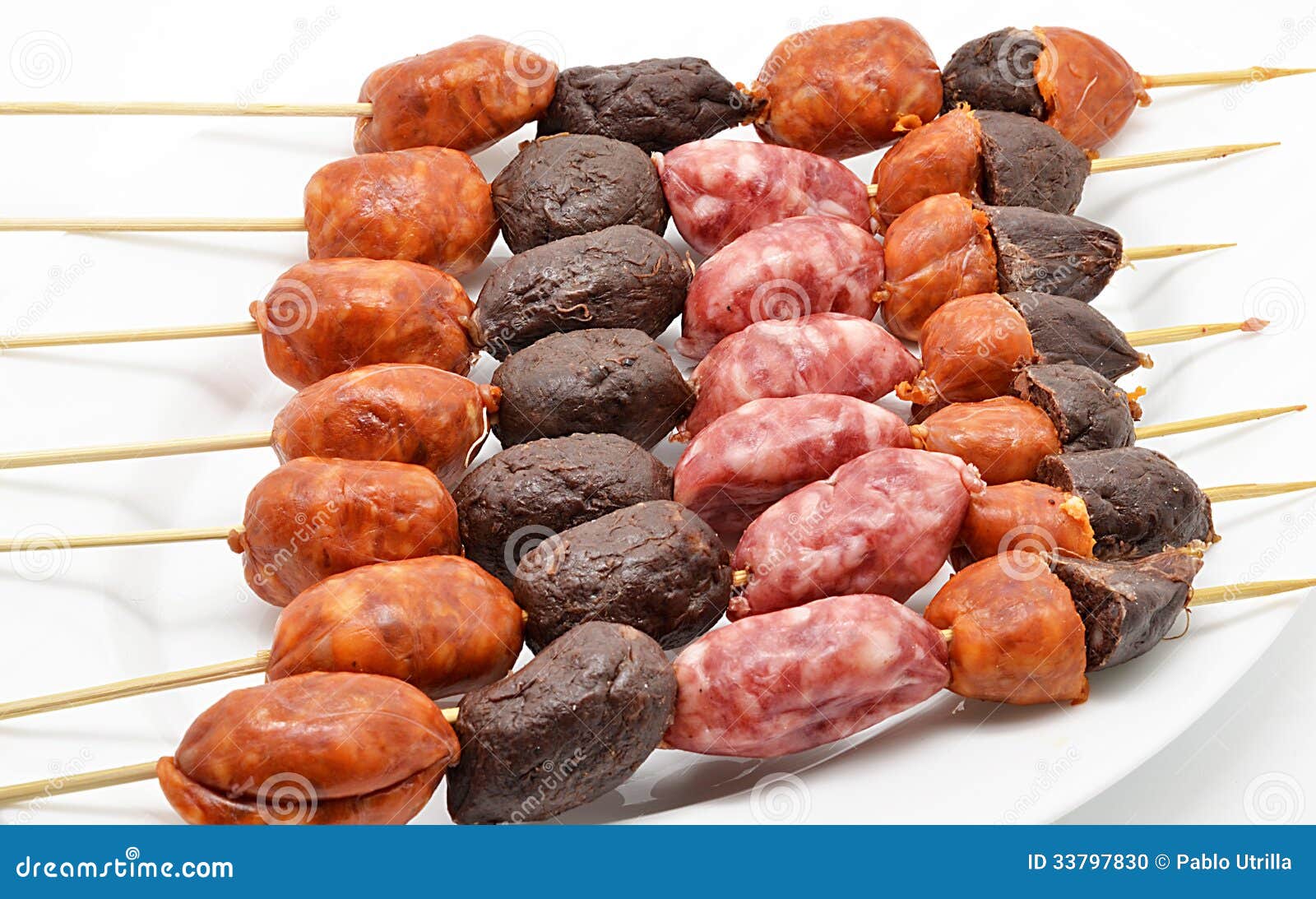 Differents pinchos stock photo. Image of menu, spain - 33797830