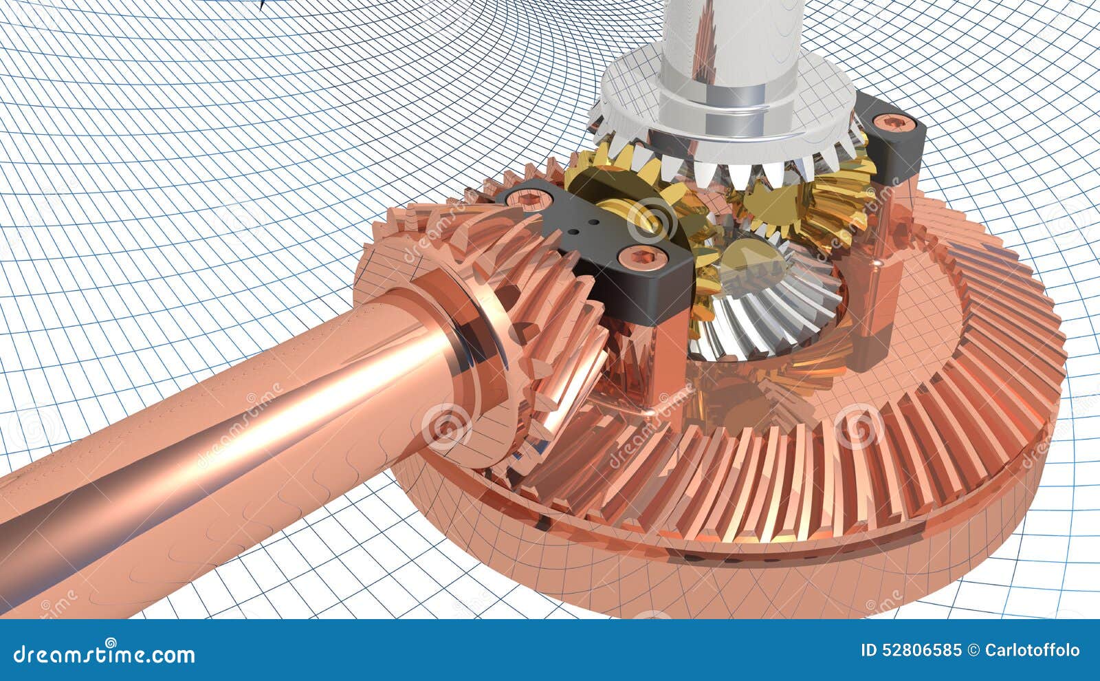 Differenzialgetriebe stock abbildung. Illustration von energie - 52806585