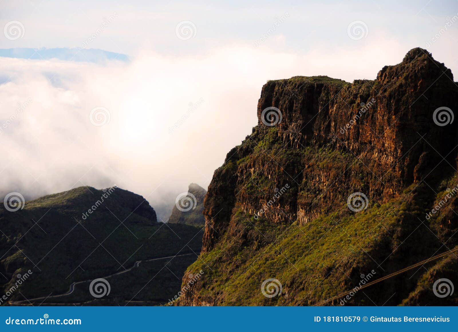 Difficult Accessible Hidden in Mountains and Ravines Small Scenery ...