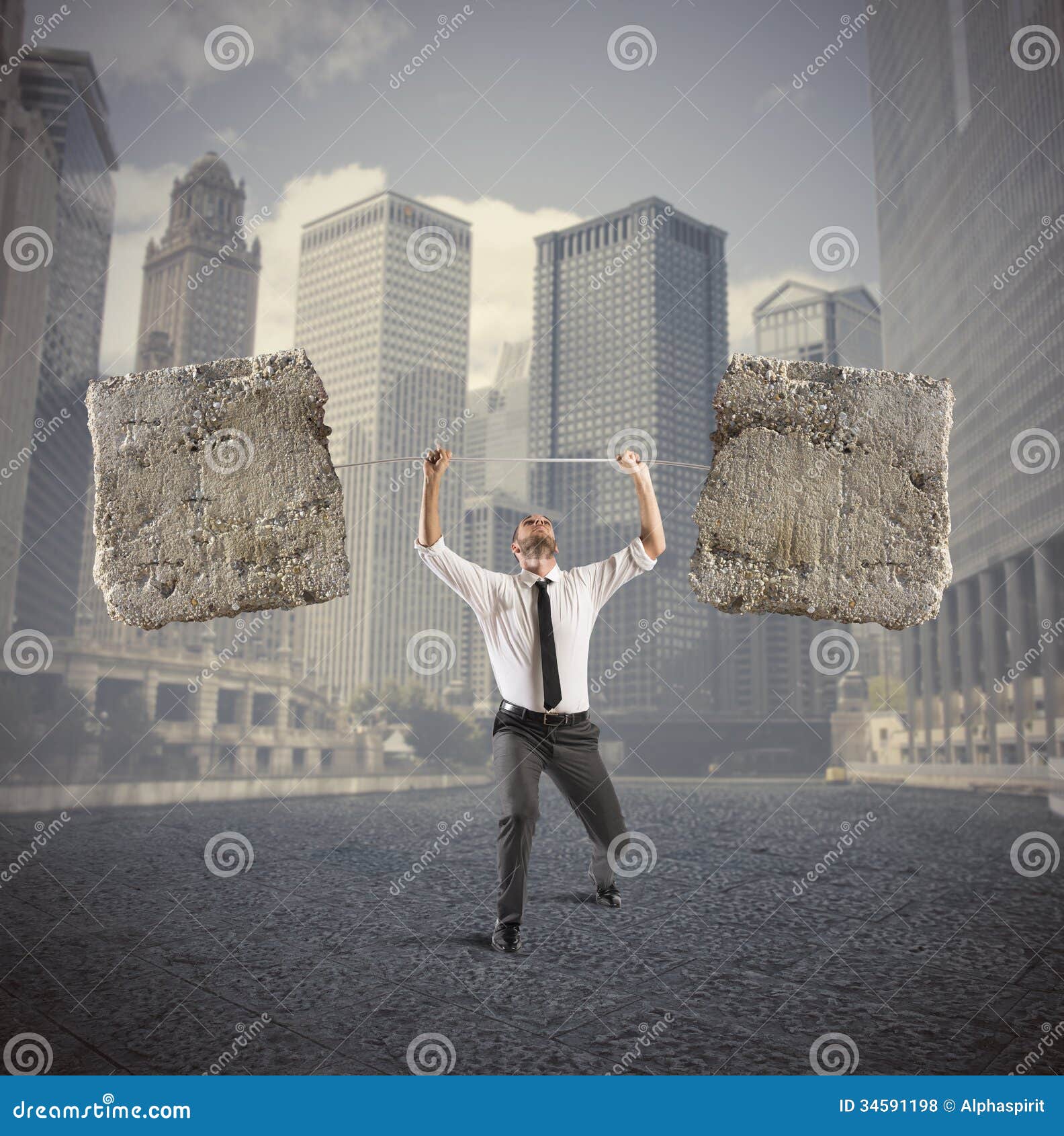 Difficult business stock photo. Image of bodybuilder - 34591198