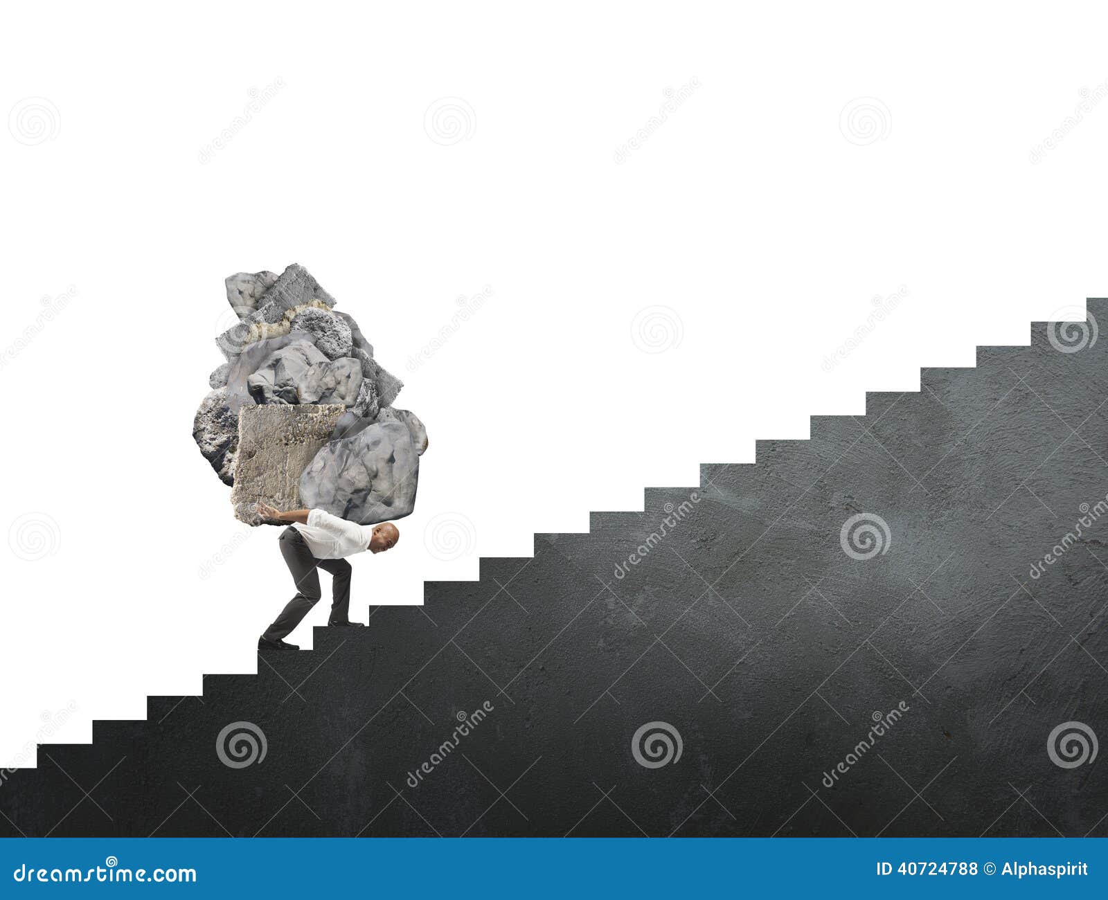 Difficult career stock photo. Image of overwork, rock - 40724788