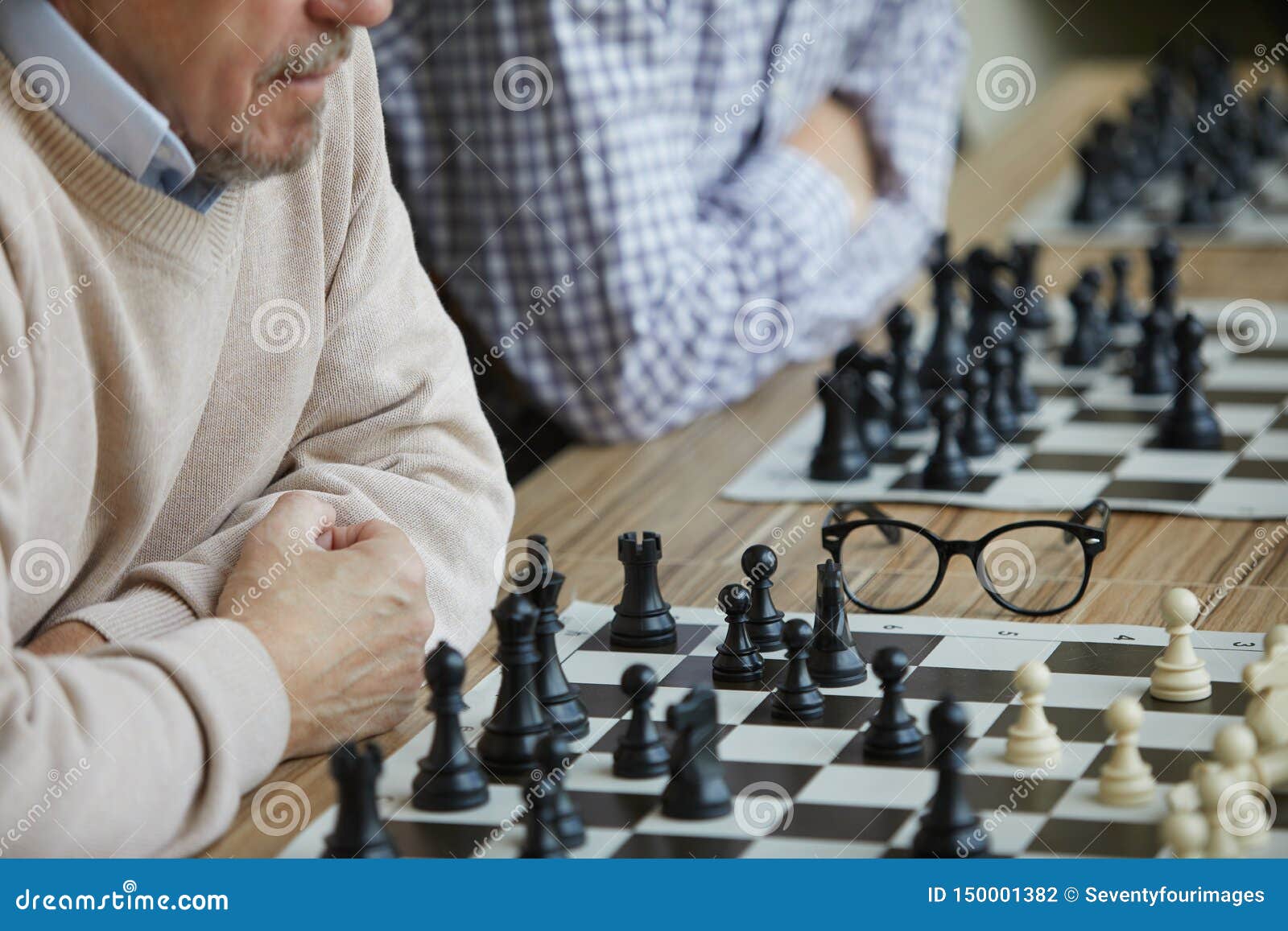 Difficult chess tournament stock photo. Image of move - 150001382