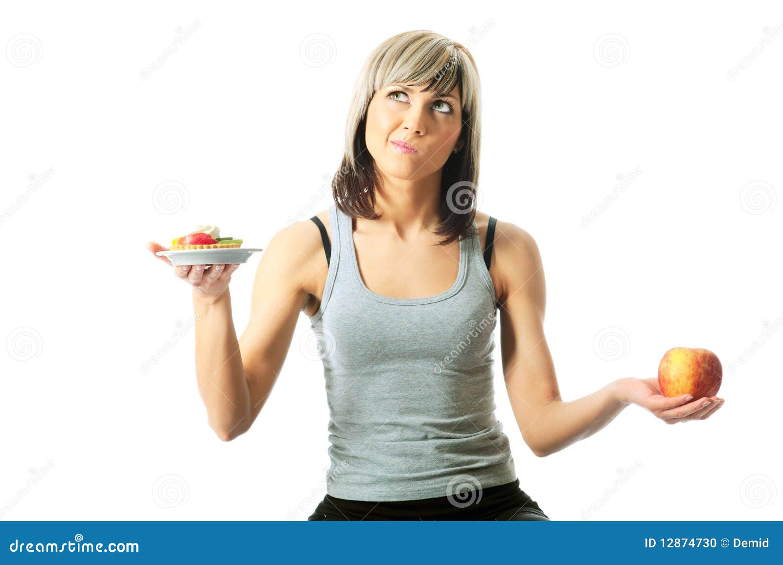 Difficult Choice stock photo. Image of slim, athletic - 12874730