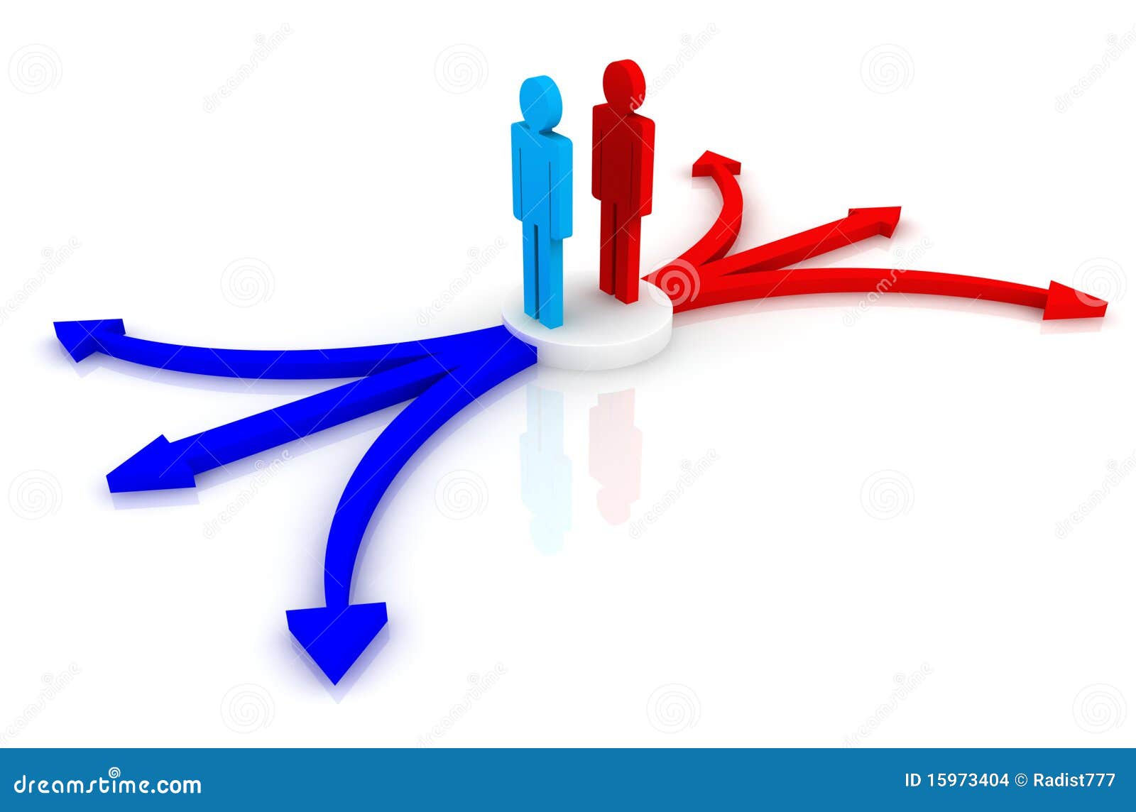 Difficult choice stock illustration. Illustration of strategy - 15973404