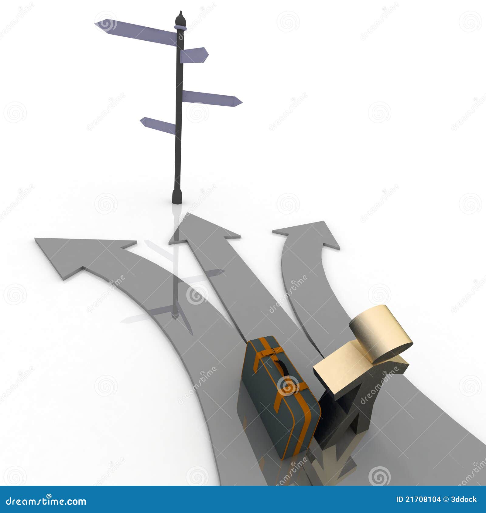 Difficult choice stock illustration. Illustration of answer - 21708104