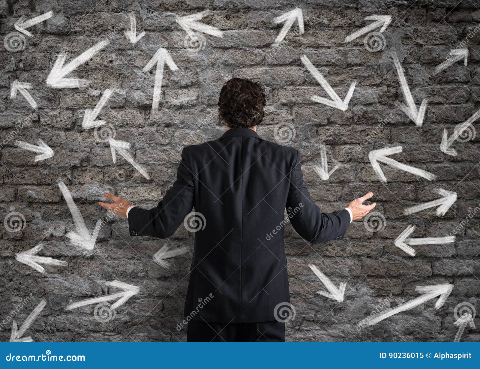 Difficult Choices of a Businessman Stock Image - Image of decision ...