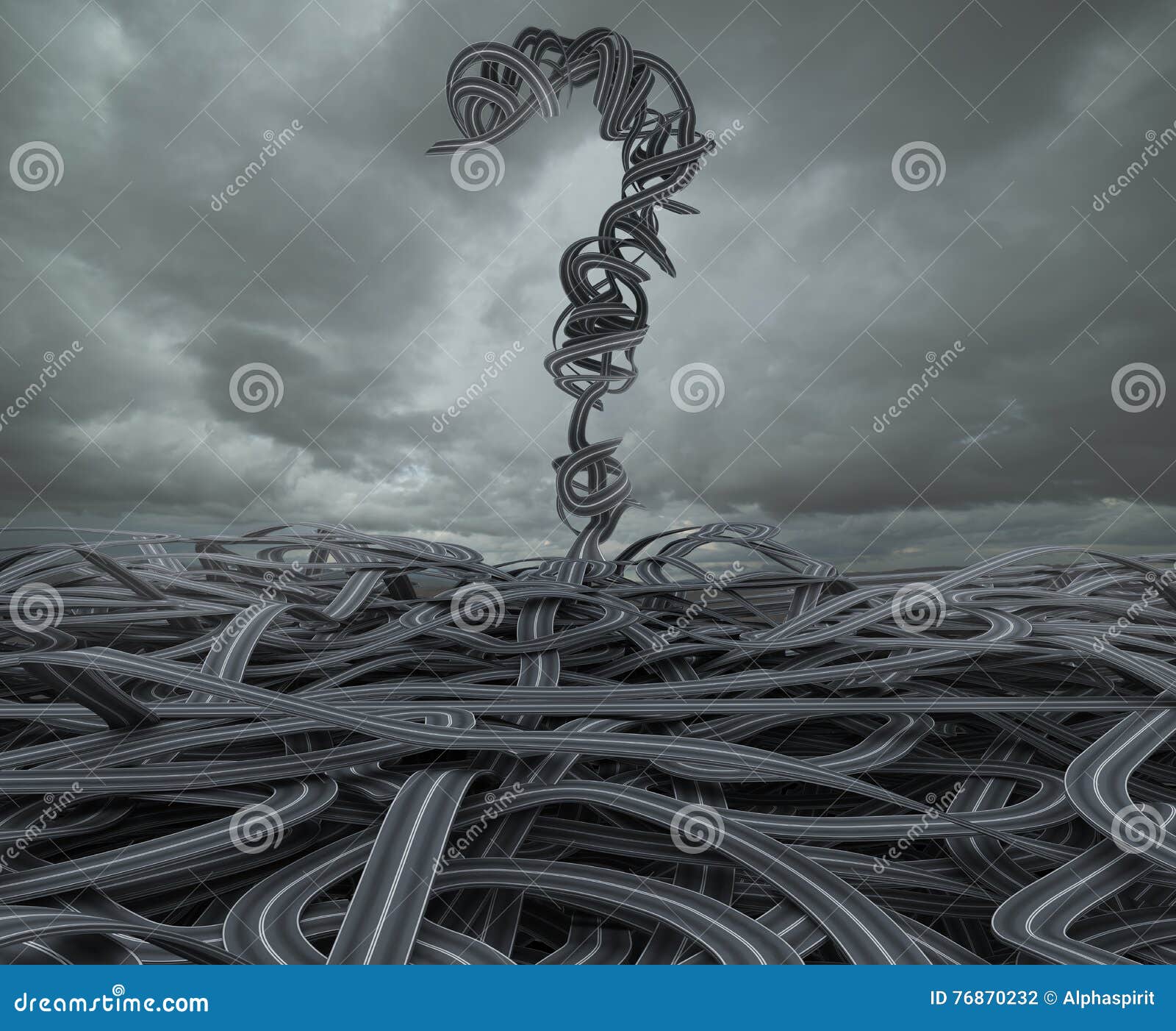 Difficult Choices Due To Crisis. 3D Rendering Stock Photo - Image of ...