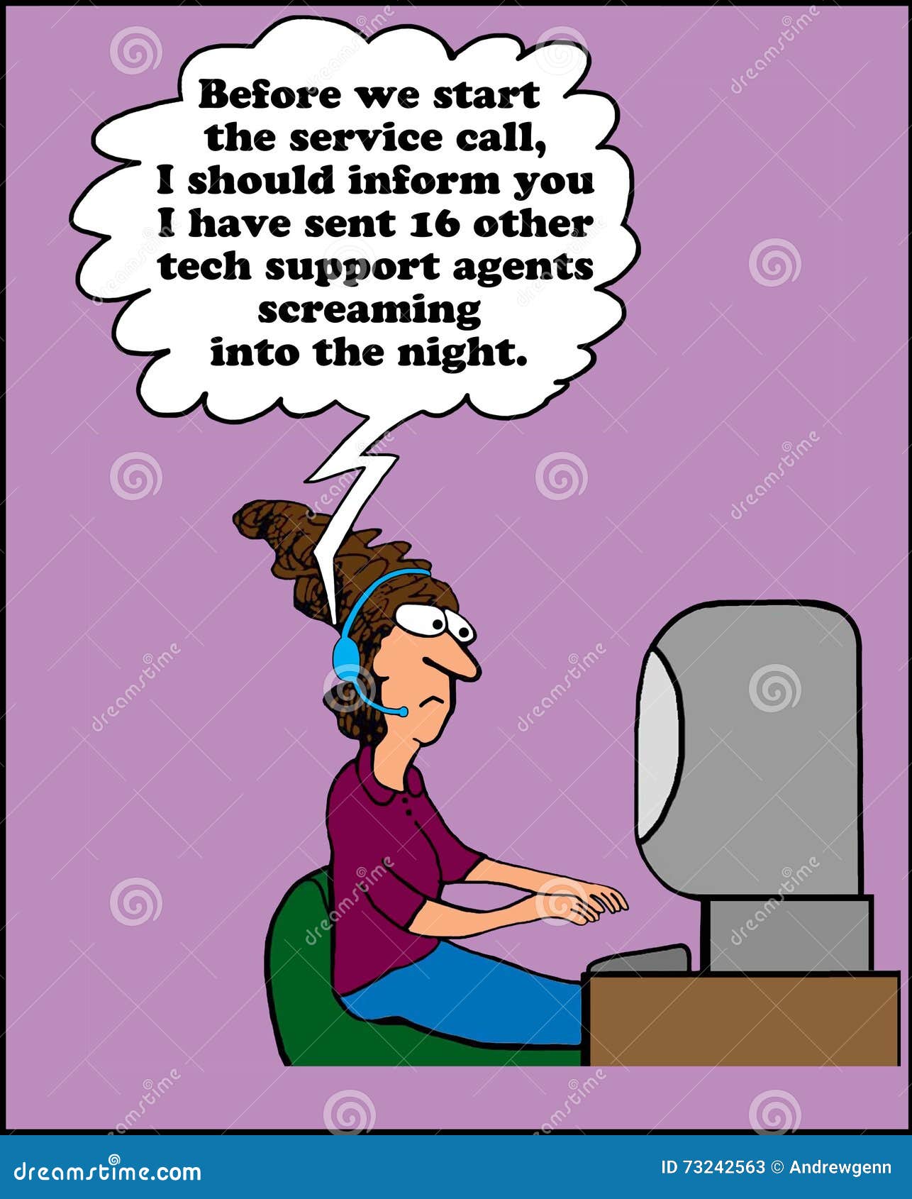 Difficult Customer stock illustration. Illustration of professional ...