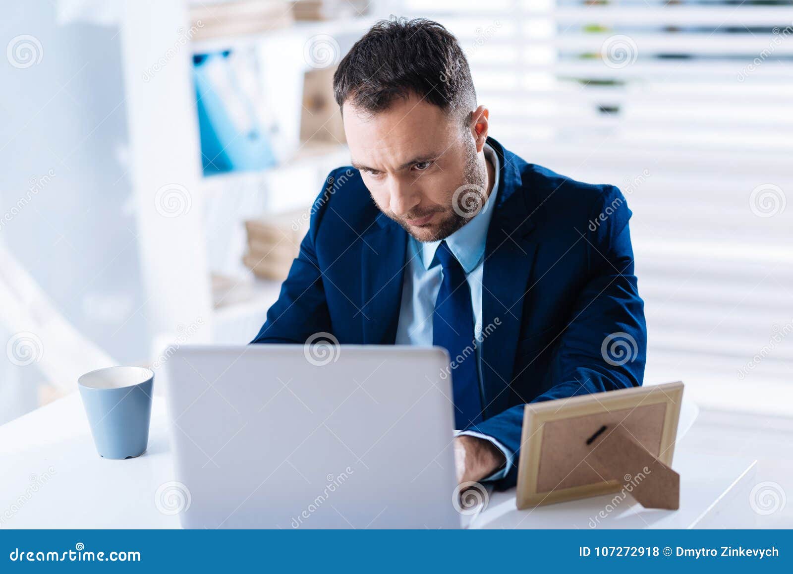 Thoughtful Clever Worker Struggling while Making an Important Decision ...