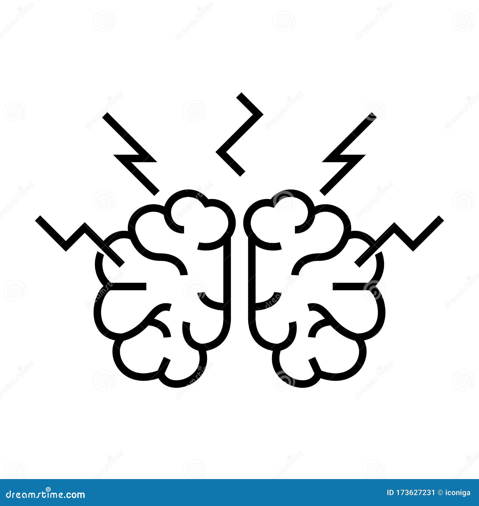 Difficult Decition Line Icon, Concept Sign, Outline Vector Illustration ...