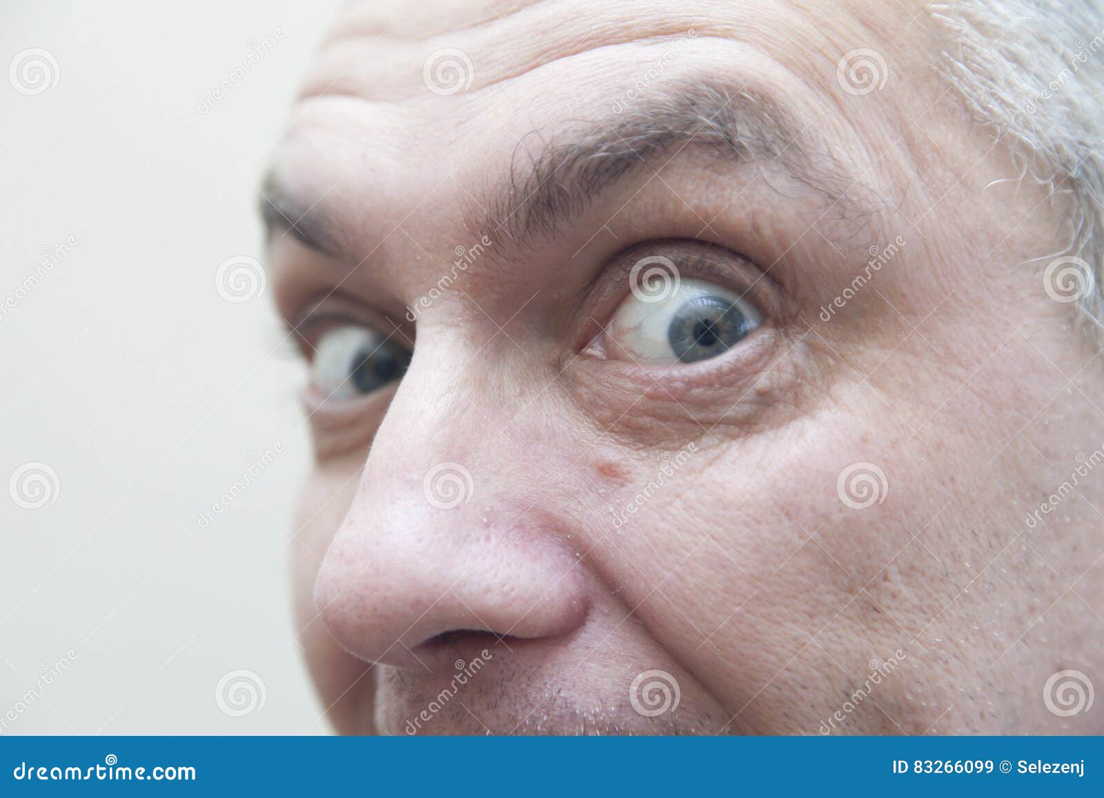 Difficult Emotions on a Face Stock Image - Image of intelligence ...