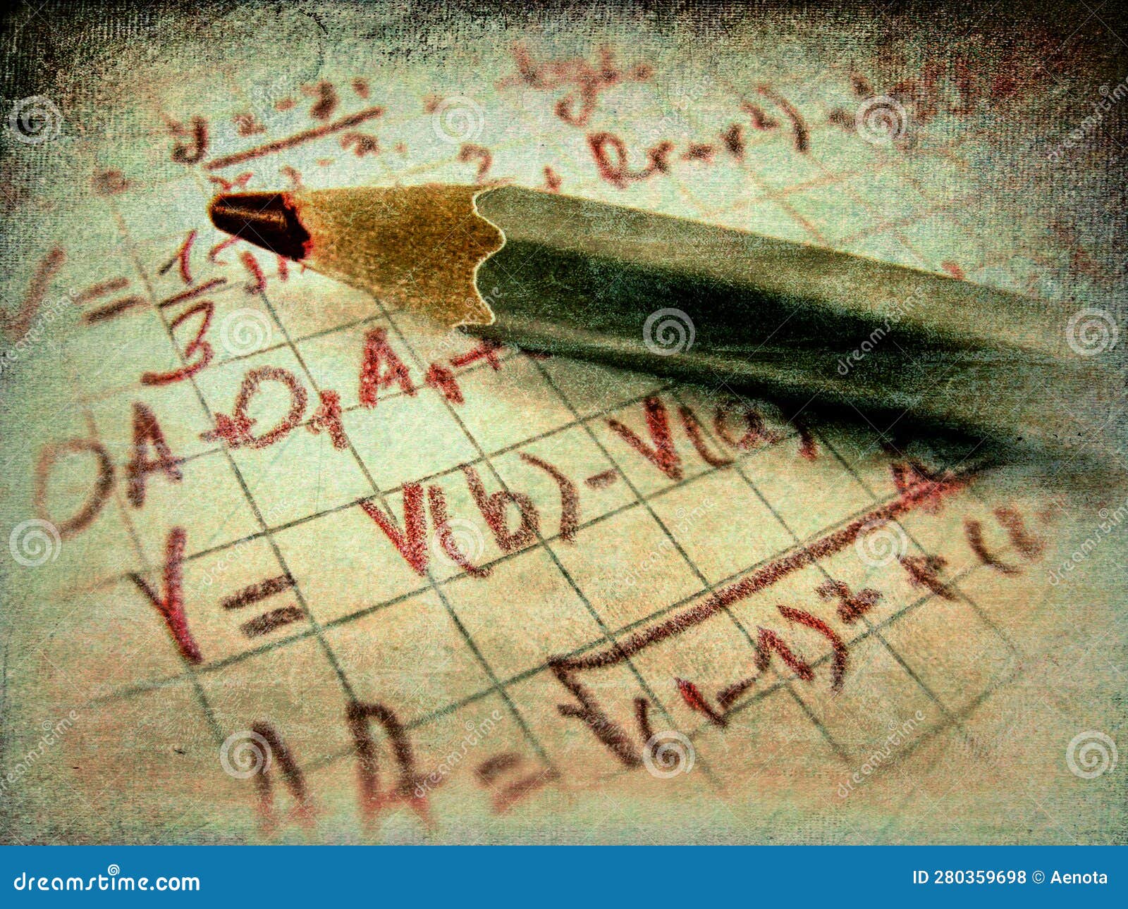 Difficult equation stock illustration. Illustration of calculation ...