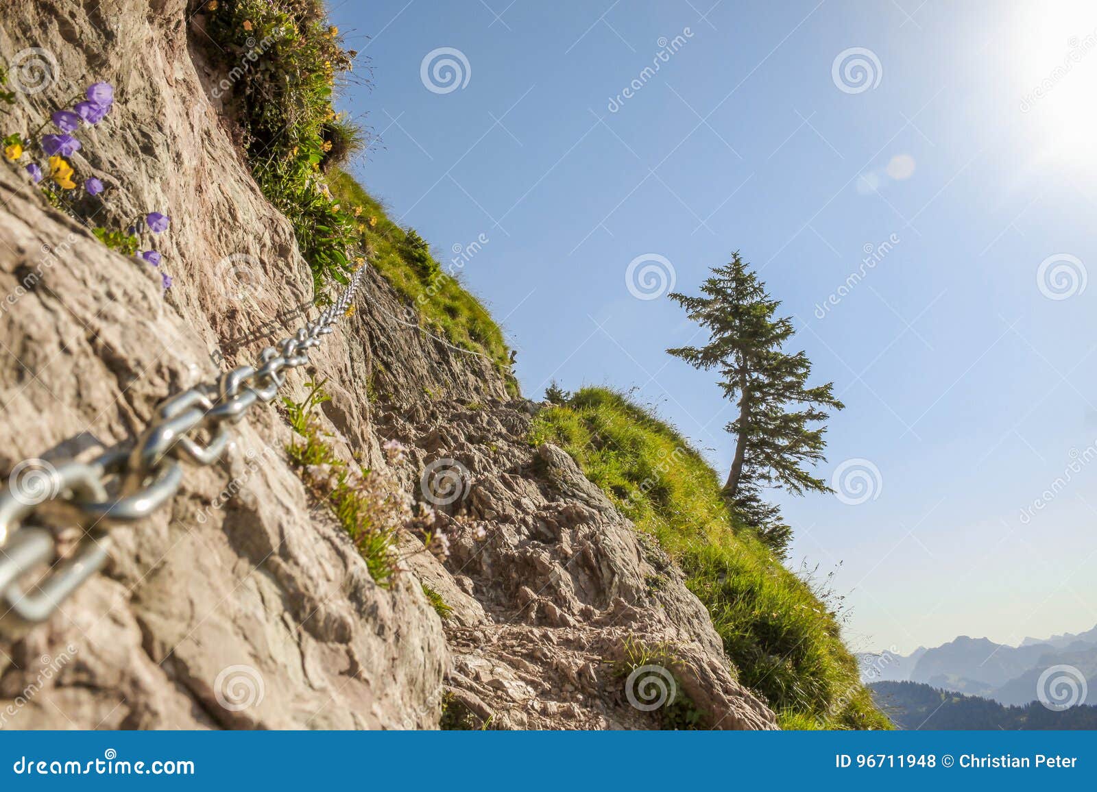 Difficult Hiking Path stock photo. Image of hike, landscape - 96711948