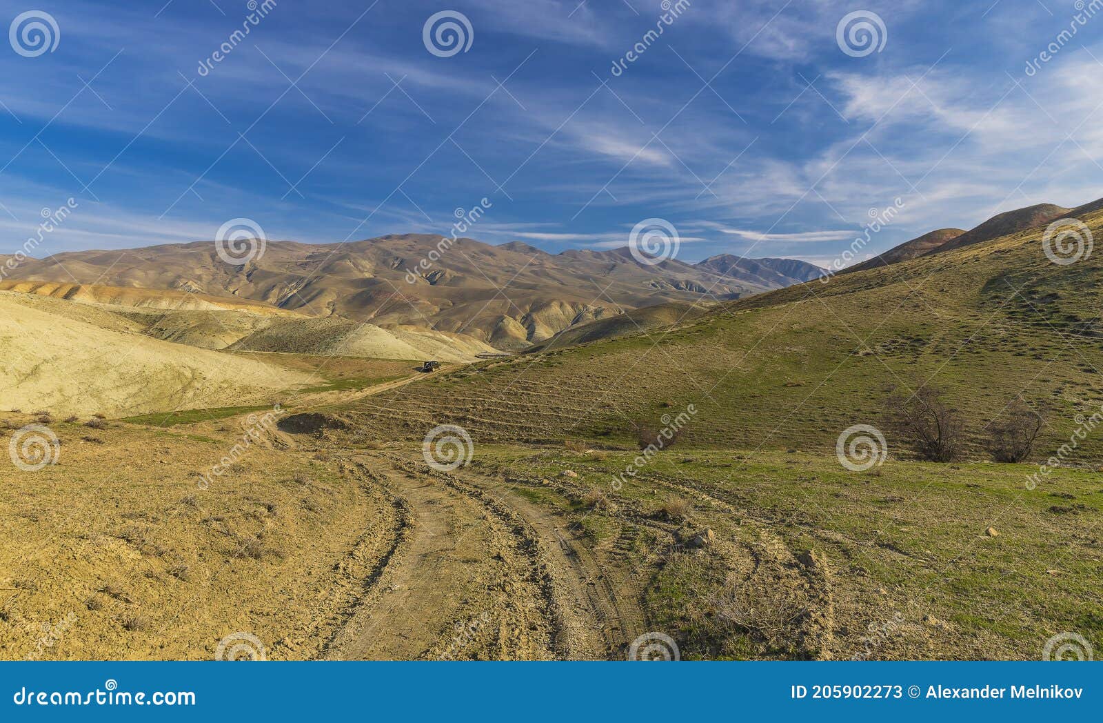 Difficult Mountain Road on a Sunny Day Stock Image - Image of difficult ...