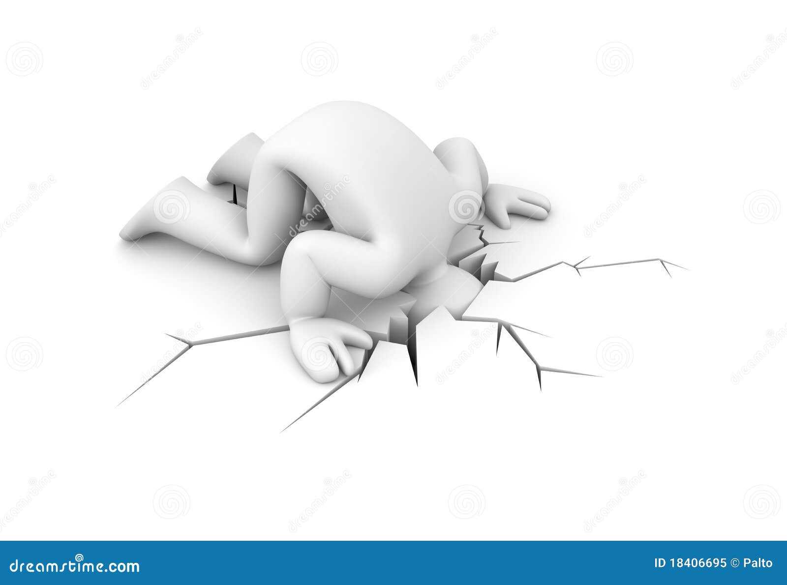 In a difficult situation stock illustration. Illustration of impediment ...