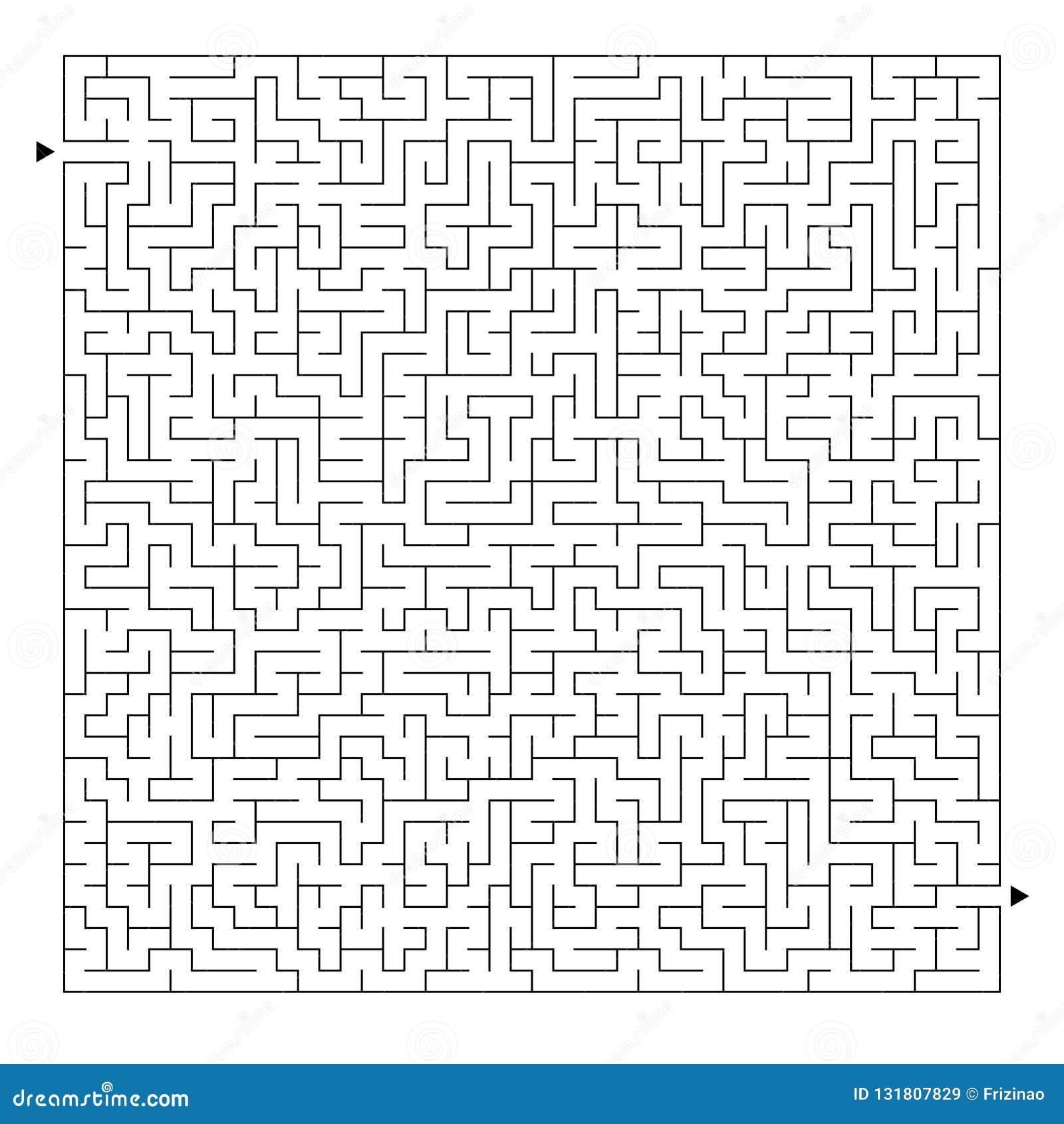Difficult Square Maze. Game for Kids and Adults. Puzzle for Children ...