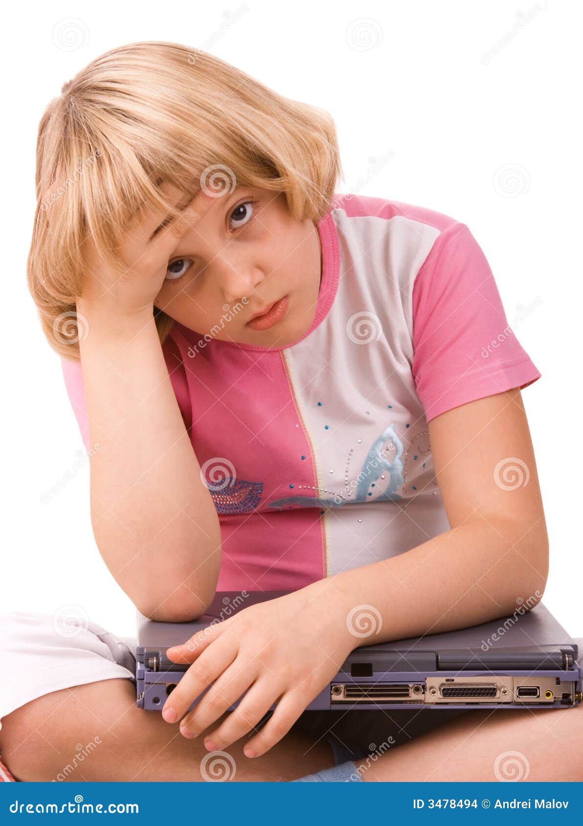 Difficult sum stock photo. Image of child, girl, white - 3478494