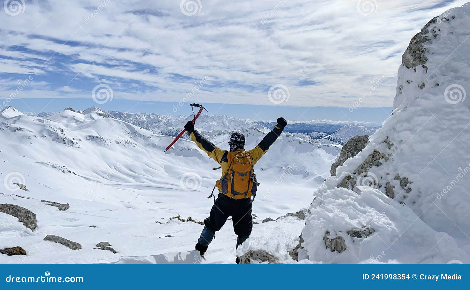 The Difficult Summit Hike and Success of the Professional Mountaineer ...