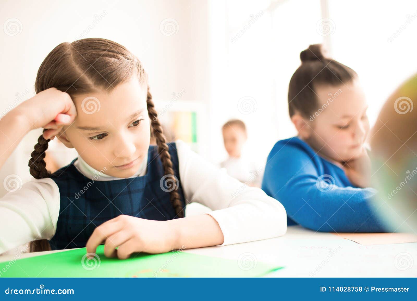 Difficult task stock photo. Image of school, sitting - 114028758