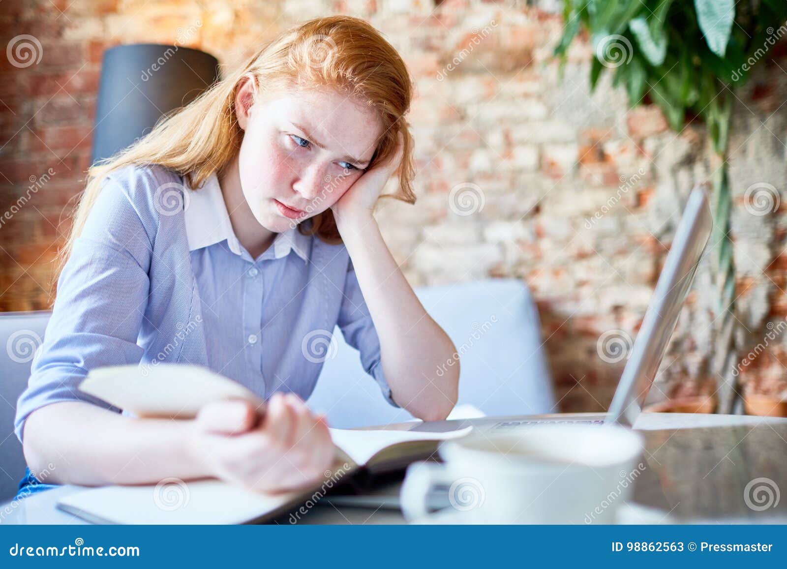 Difficult task stock image. Image of concentration, book - 98862563
