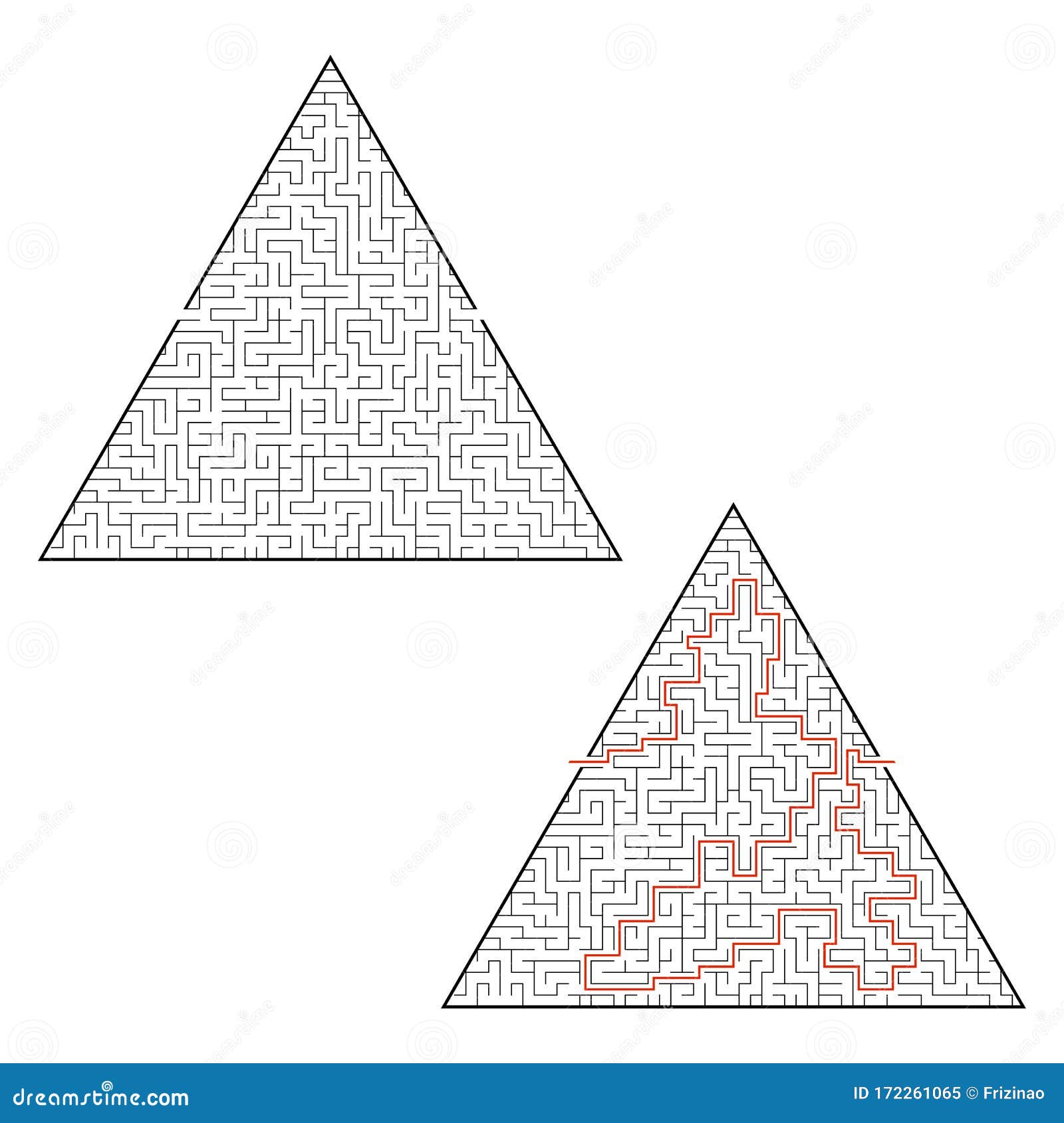 Triangular Labyrinth Or Maze Riddle Game. Labyrinth Rebus For Kids ... Triangular Labyrinth Or Maze Riddle Game. Labyrinth Rebus For Kids ...