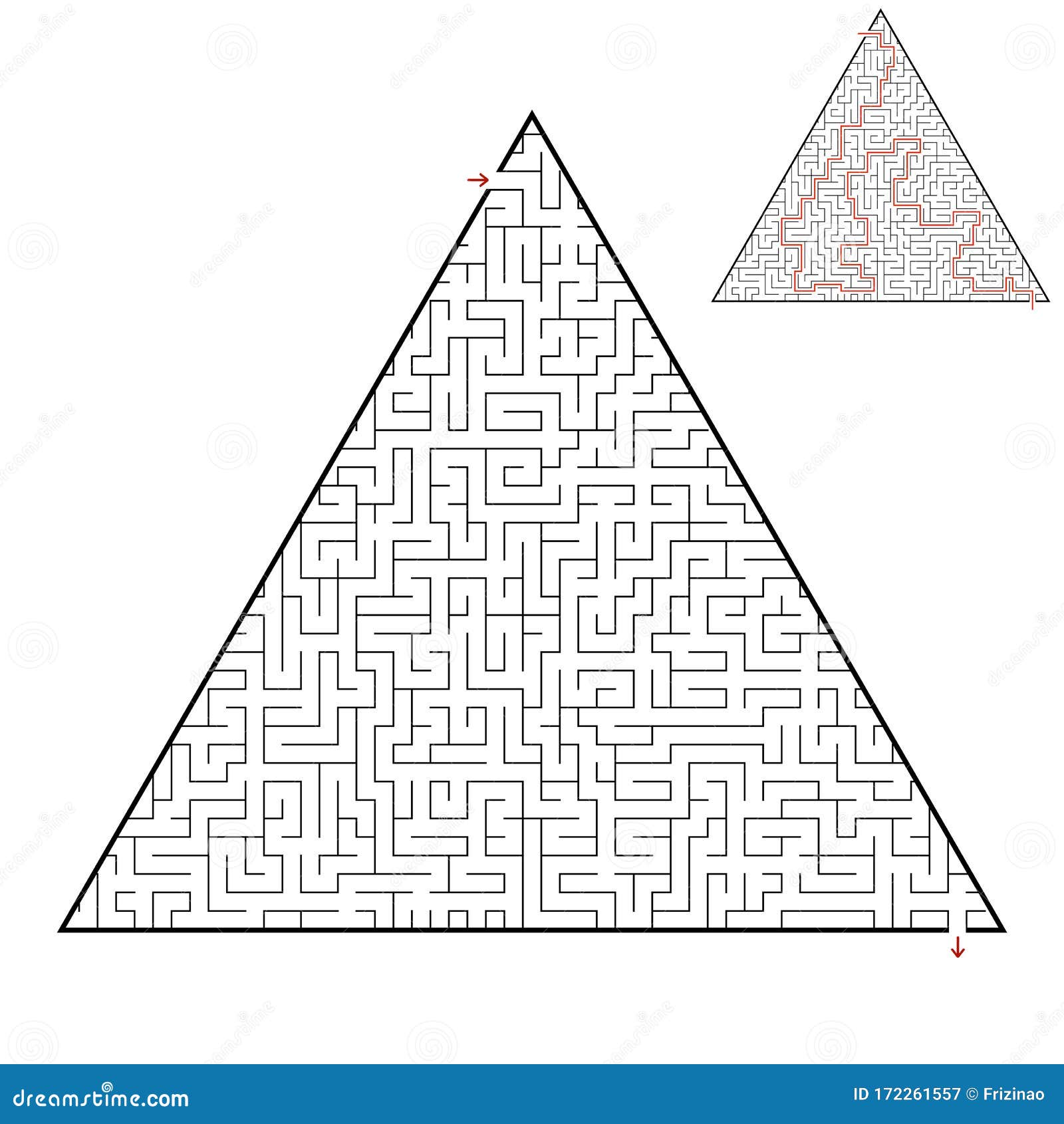 Triangular Labyrinth Or Maze Riddle Game. Labyrinth Rebus For Kids ... Triangular Labyrinth Or Maze Riddle Game. Labyrinth Rebus For Kids ...