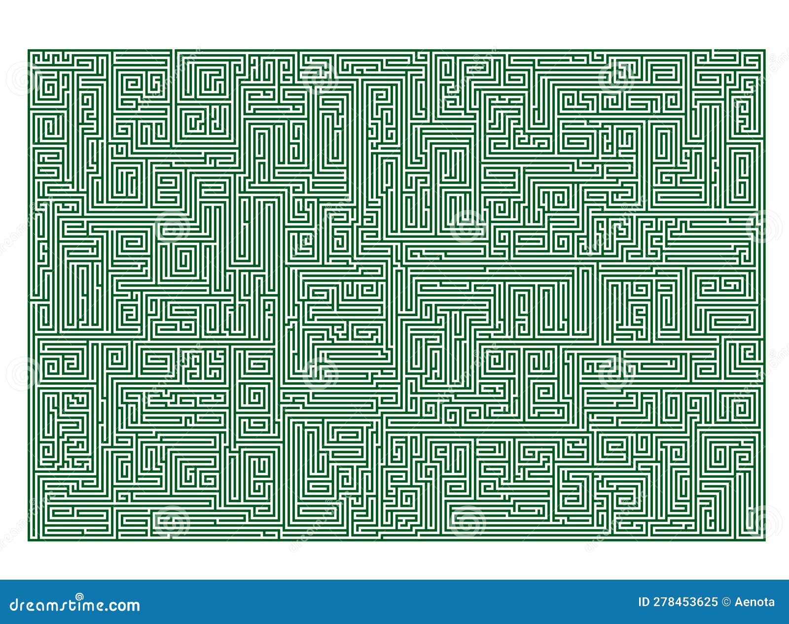 Difficult Vector Maze for Children Stock Vector - Illustration of mind ...