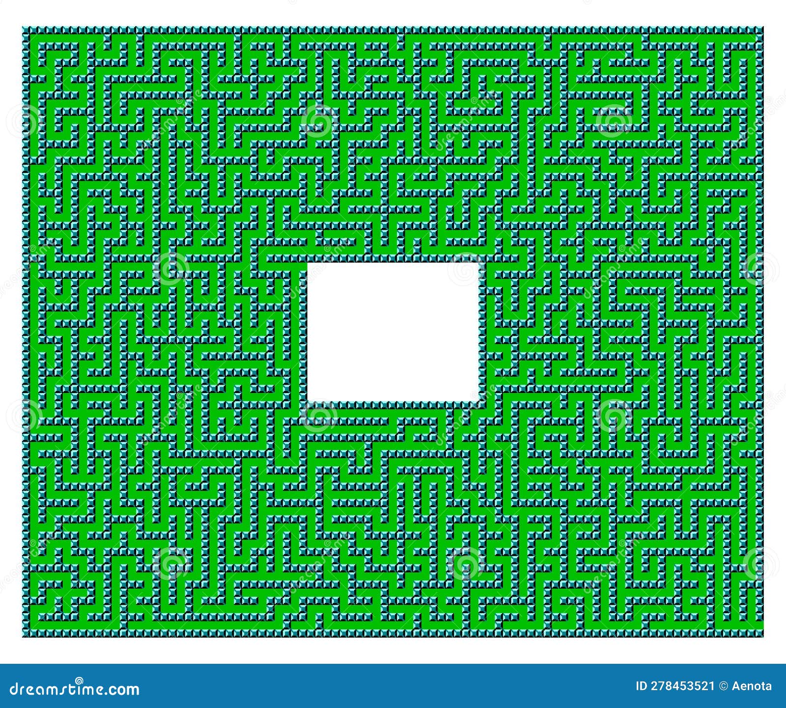 Difficult Vector Retro Game Maze Stock Vector - Illustration of breaker ...