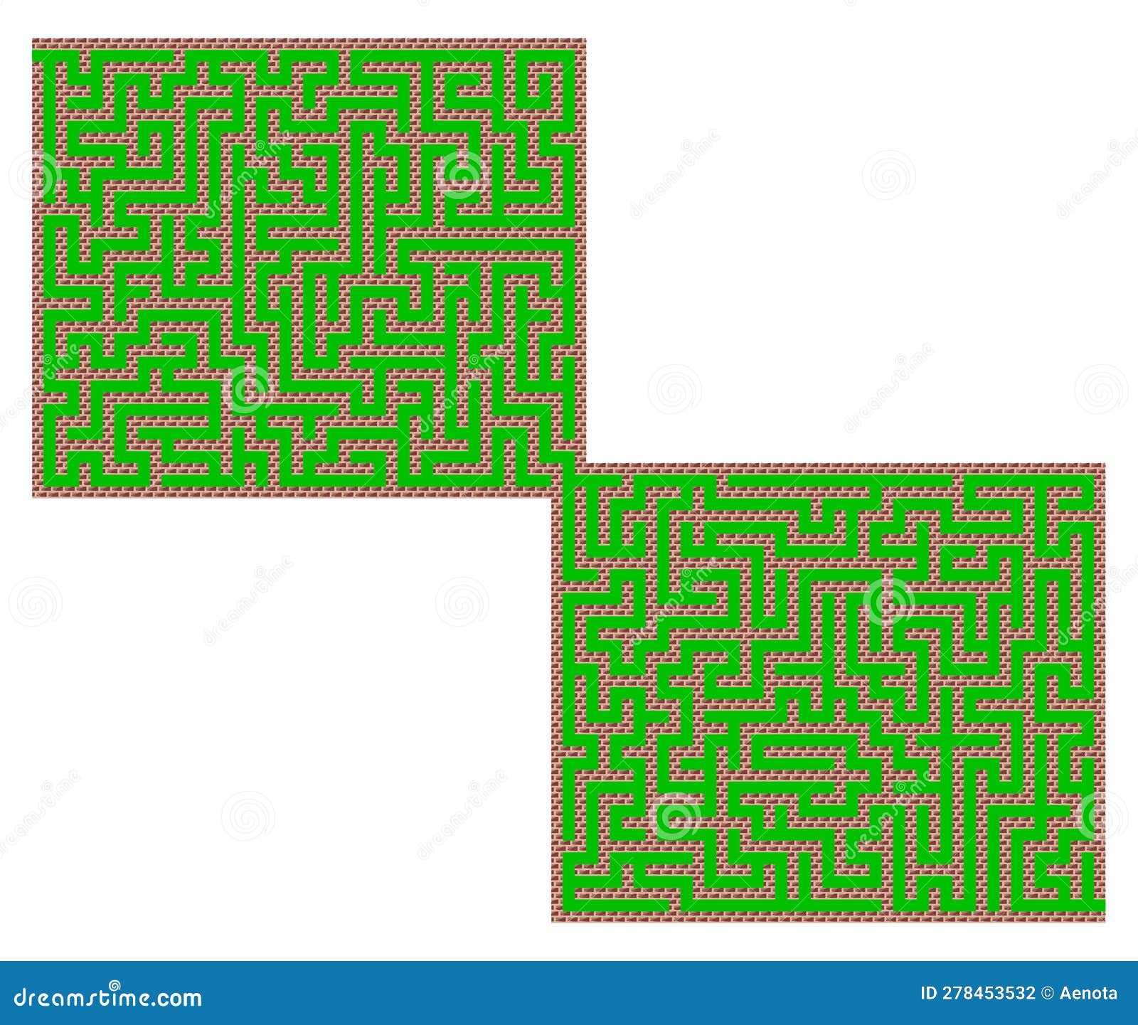 Difficult Vector Retro Game Maze Stock Vector - Illustration of ...
