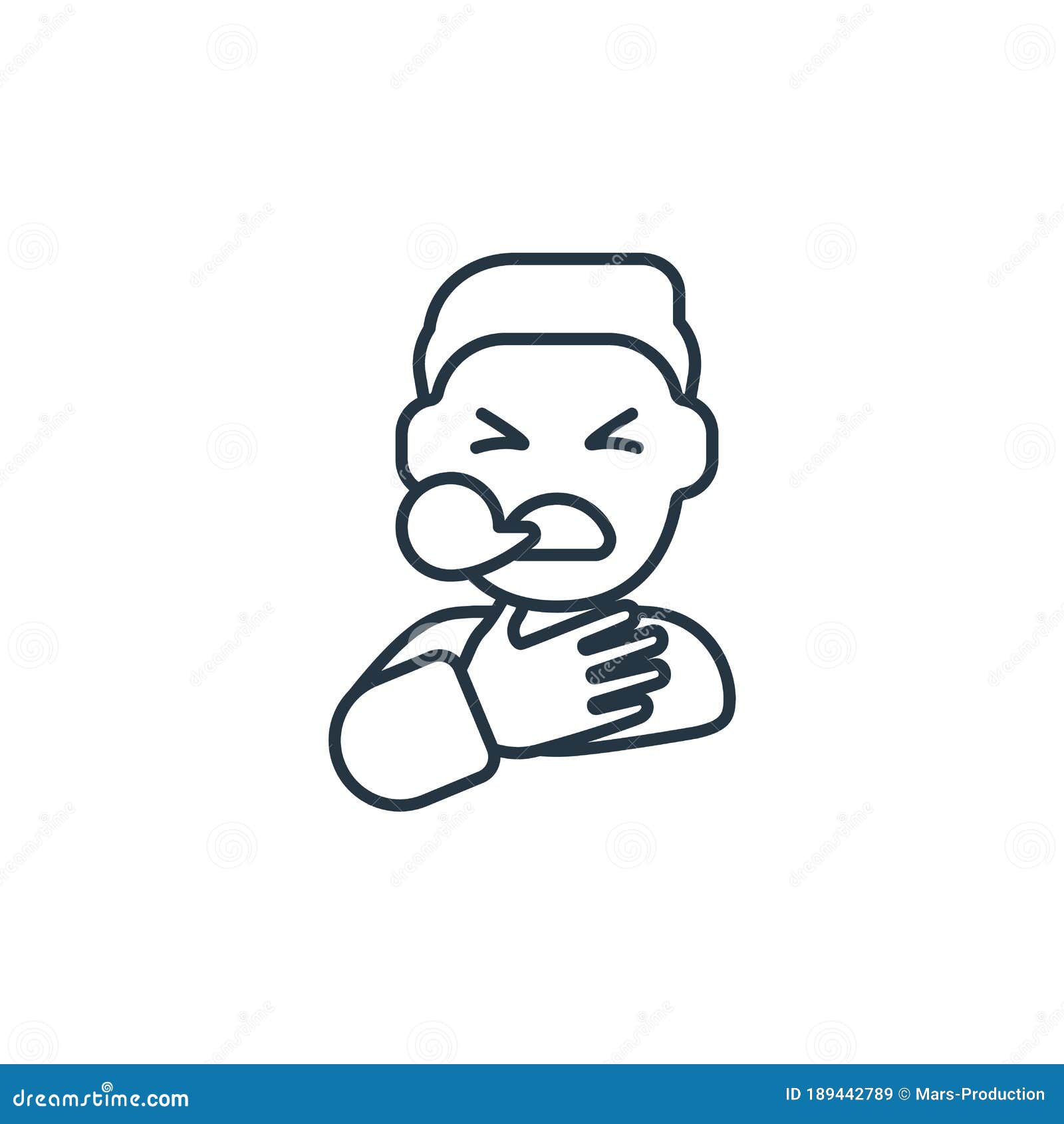 Difficulty Breathing Icon. Monochrome Simple Element From Coronavirus ...