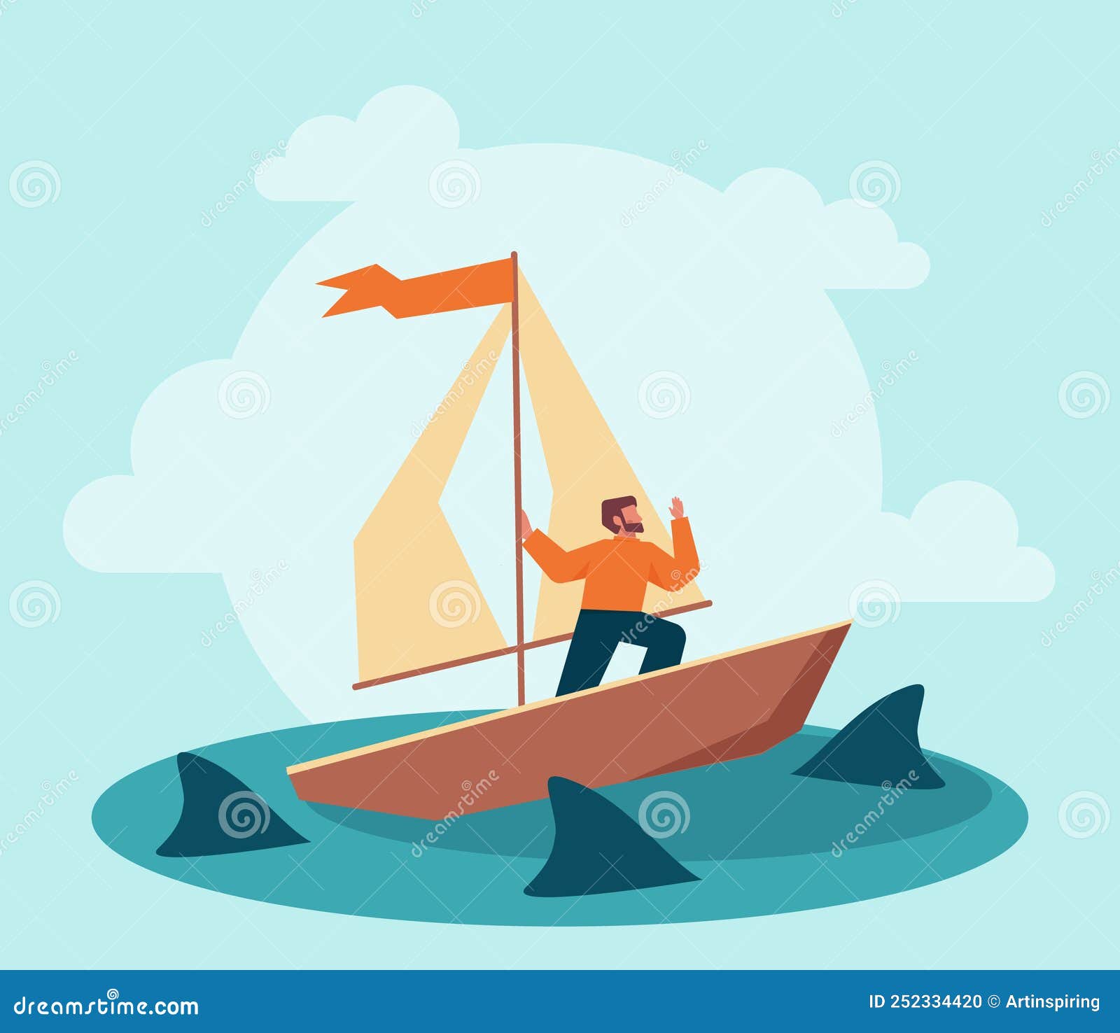 Difficulty Concept. Character Dealing with Obstacles and Challenges ...